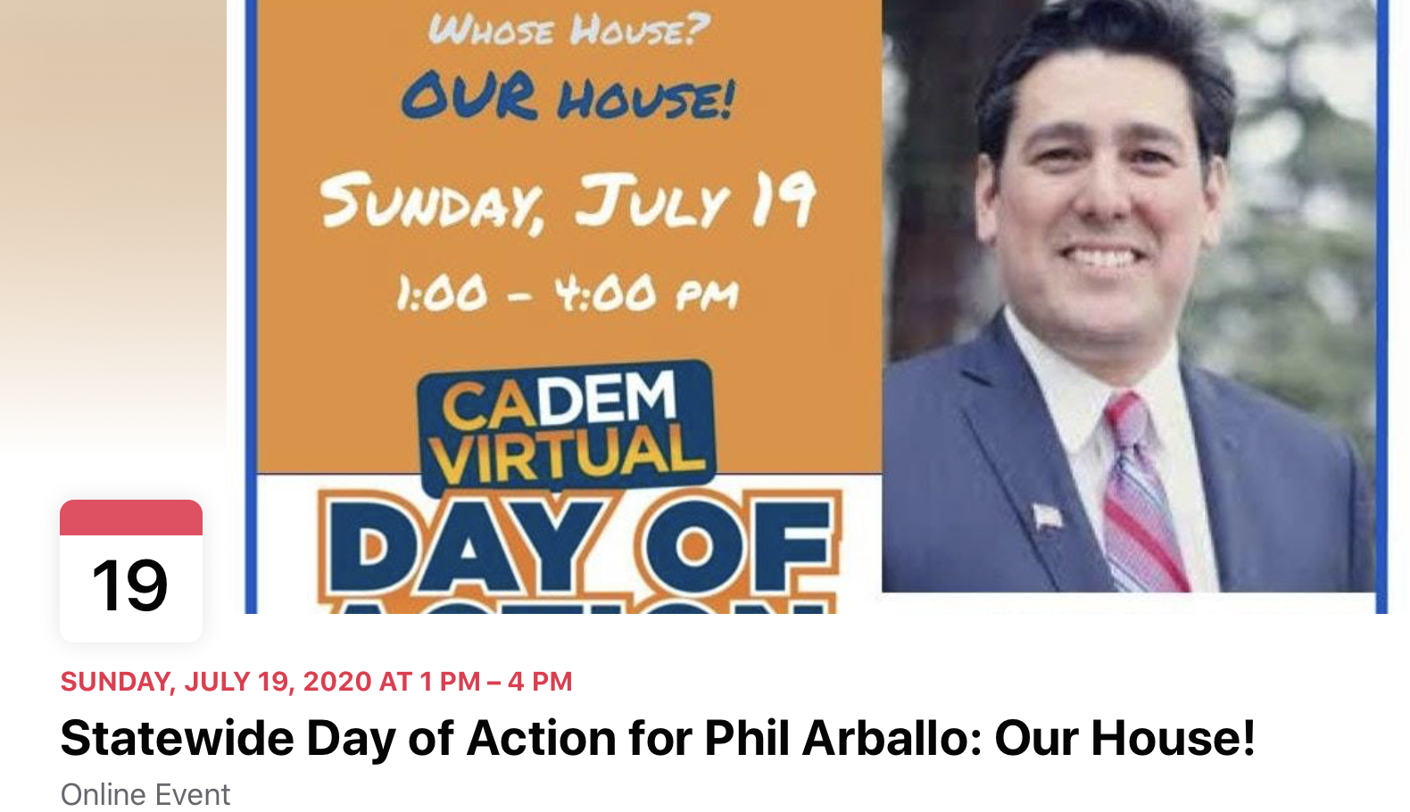 Statewide Day of Action for Phil Arballo Online Event – Clovis ...